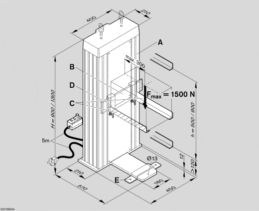 Electrical Case Lifter - KJN Aluminium Profile