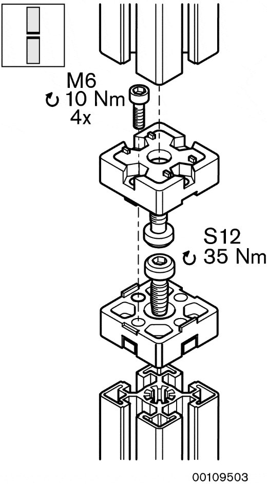 40X40 END CONNECTOR - KJN Aluminium Profile