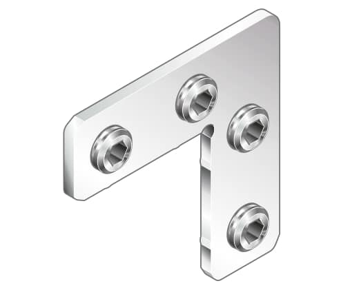 Mitre Bracket 10 slot - BR only - KJN Aluminium Profile