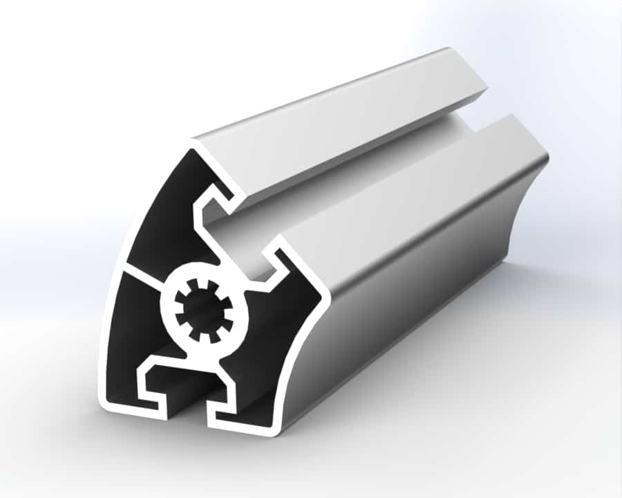 BR 45 x 45 Degree Aluminium Profile - KJN Aluminium Profile