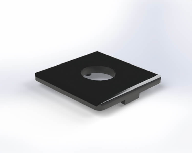 40x40 Cap With Hole - BR only - KJN Aluminium Profile