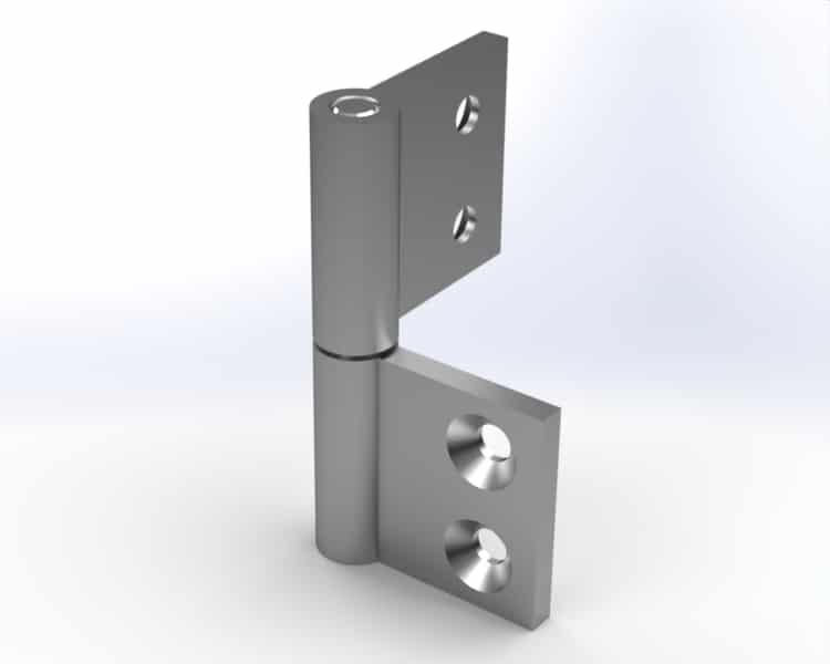 Heavy Duty Internal Hinges - KJN Aluminium Profile