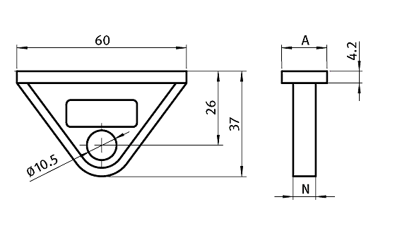 Slide Hanger - KJN Aluminium Profile