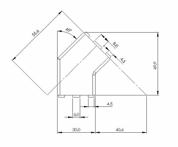 30x30 (45 degree) Connector & Fixings - KJN Aluminium Profile
