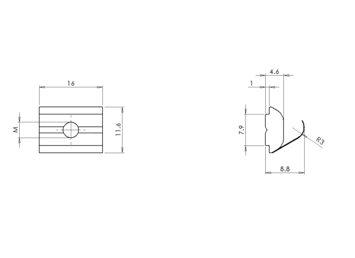 Sliding Block,Spring - KJN Aluminium Profile