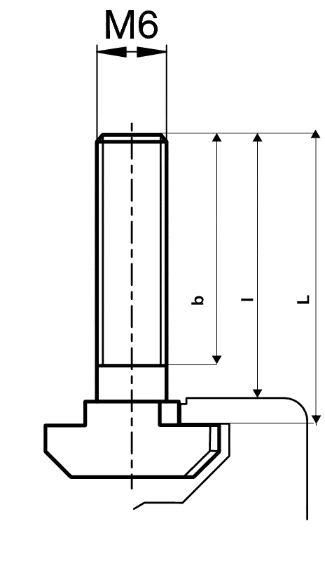 M6x20 T-Bolt & Nut - KJN Aluminium Profile