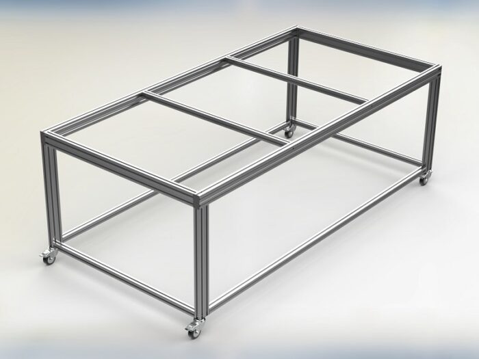 MFT Bench Framework with additional cross members - KJN Aluminium Profile