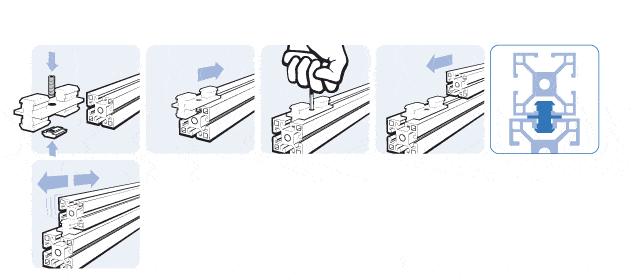 Slider (BR 8 & 10 Slot) - KJN Aluminium Profile
