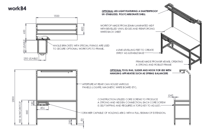 Work Bench 4 - KJN Aluminium Profile