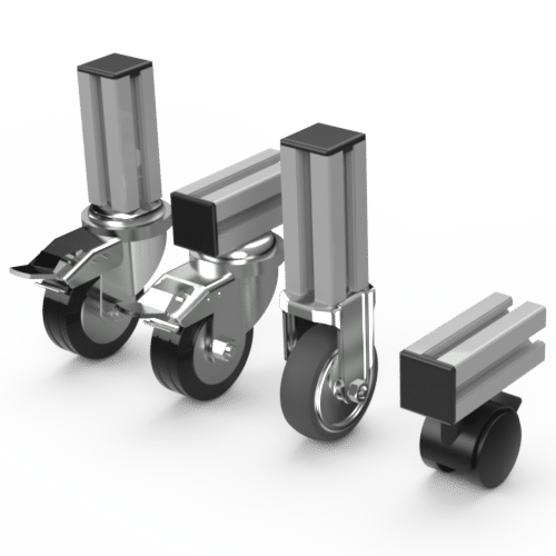 Feet & Wheels - KJN Aluminium Profile